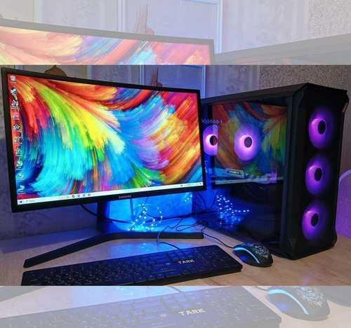 Игровой пк i5 12400F, GTX 1080Ti DDR4 16 Gb SSD 50