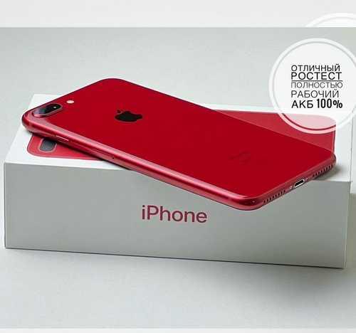 iPhone 8 Plus, 64гб, Product Red, Sim, АКБ 100%