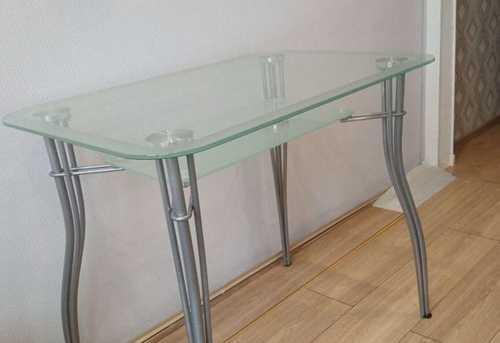 Кухонный стеклянный стол бу