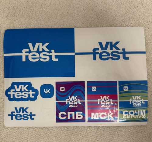 Новые наклейки вк VK Fest 2022 стикеры