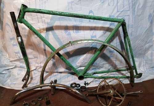 Велосипед старинный импортный детали