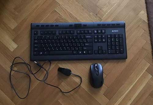 Беспроводные клавиатура и мышь A4Tech GKS-7