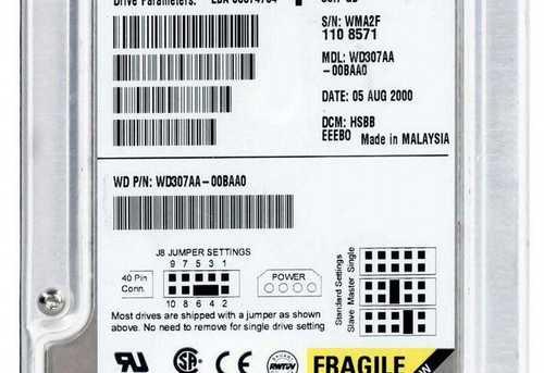 Жесткий диск Western Digital WD307AA 30.7Gb IDE