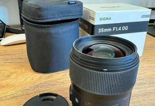 Объектив Sigma 35mm F1.4 DG Art Canon