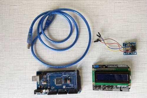 Модуль arduino mega 2560 + LCD и RTC