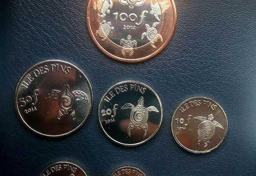 Набор монет Черепахи Иль-де-Пин 2014