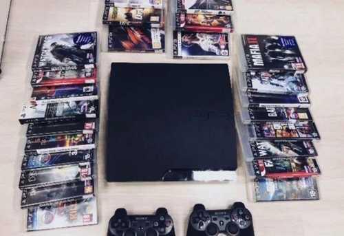 Sony playstation 3 PS3 500gb + 39 игр