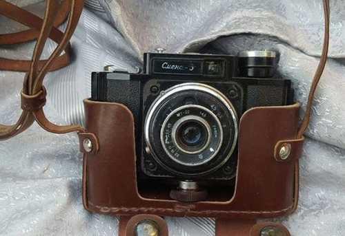 Фотоаппарат Смена -3 в чехле, СССР, 1958-60 год