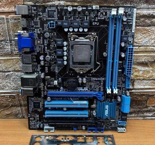 Комплект Asus P8B75-M LE   i3-3220   LGA 1155