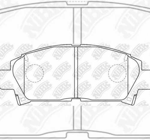 Колодки тормозные передние toyota camry 91-96/celi