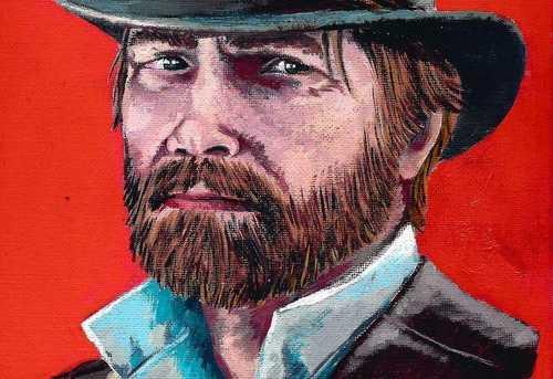 Портрет Артура Моргана из RDR 2