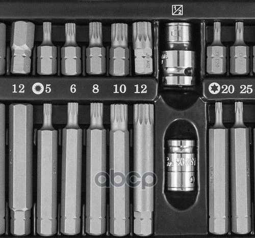 Набор бит HEX torx spline 30-75мм 42пр jonnesway