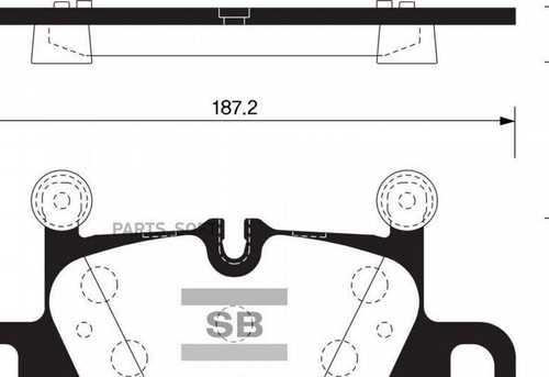 Sangsin brake SP2319 колодки тормозные задние SP23