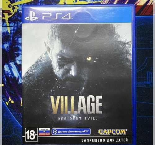 Resident Evil village ps4 диск