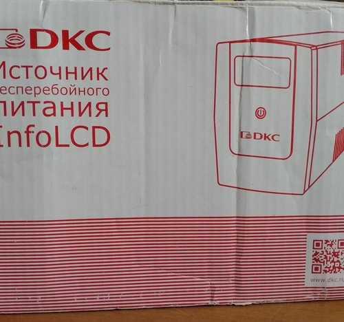 Интерактивный ибп DKC info600S чёрный 600 Вт