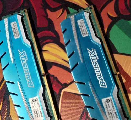 Озу Crucial Ballistix Sport DDR3 1866 MHz 16гб