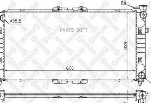 Stellox 1025033SX Радиатор Mazda 626/MX-6 1.8i-2.0