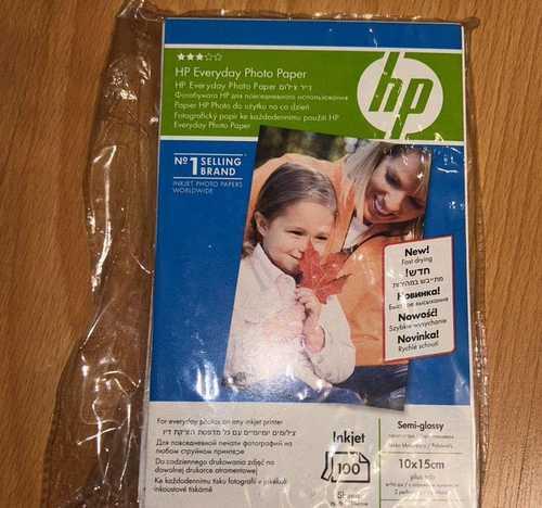 Фотобумага hp 10х15 полуглянцевая