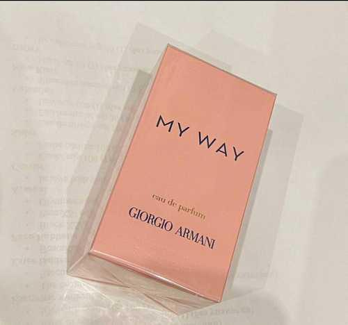 Armani my way eau de parfum 50 ml