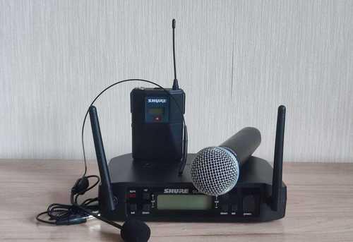Радиомикрофоны Shure Glxd-4 головной микрофон