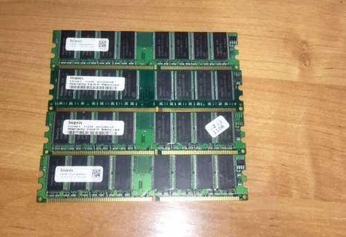 Оперативная память Hynix DDR1 1gb