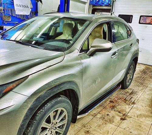 Пороги подножки на Lexus NX