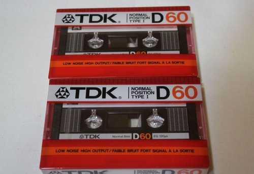 TDK D60 Аудиокассеты Japan
