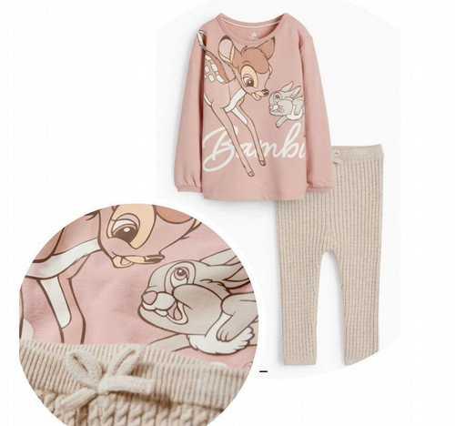 Комплект свитшот штаны лосины H&M 86