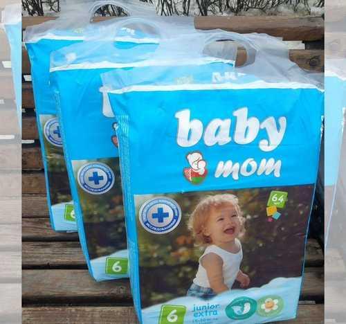 Подгузники Baby mom 6