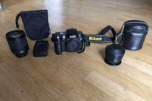Фотоаппарат Nikon D80 + два объектива