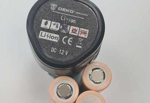 Ремонт аккумулятора deko Li-Ion 12V