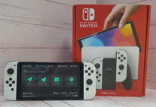 Nintendo Switch Oled Белый + Чип + 512Gb