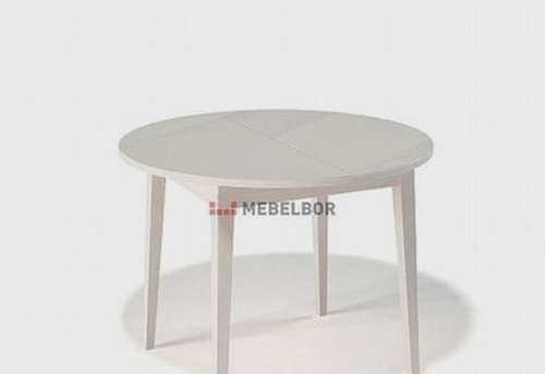 Стол обеденный Kenner 1000 М крем/стекло крем глян