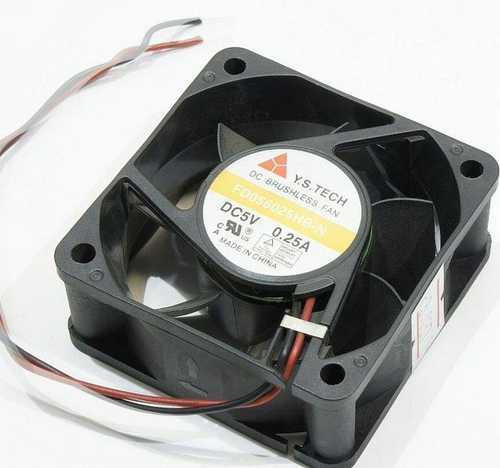 Вентилятор 5В 0.25А 60*25 2pin Y.S. Tech FD056025H