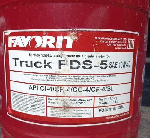 Моторное масло Favorit Truck FDS-5 10W-40, 20л