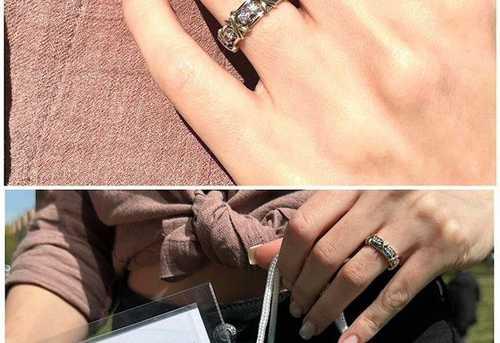 Кольцо Tiffany, натуральное золото и бриллианты
