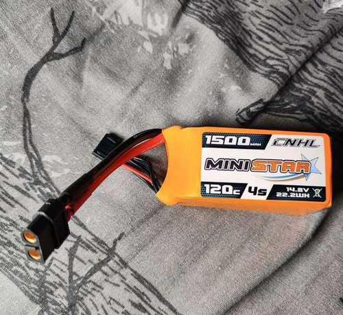 Аккумулятор Ministar LiPo 4s 1500mah 120c