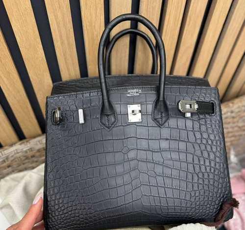 Сумка hermes birkin 25 crocodile mat