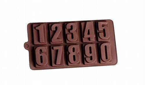 Форма силиконовая "Цифры" для изготовления конфет