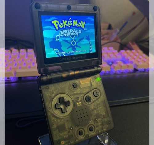 Gameboy advance sp IPS V5 Clear Black