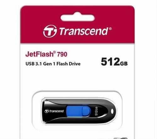 Флешка 512Gb USB 3.1 Transcend JetFlash 790