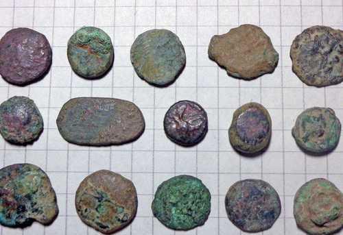 Набор из 15 античных монет