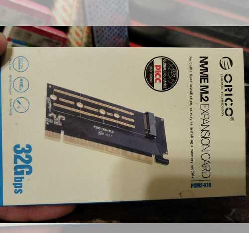 Pci-e адаптер для M.2 SSD orico PSM2-X16