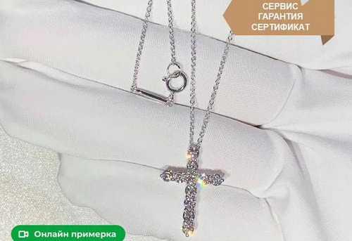 Graff крест с бриллиантами 1,59ct