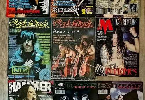 Рок+метал журналы,каталоги и книги.Винил. вкладыши