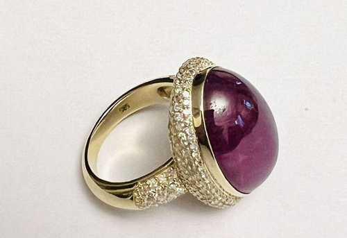 Золотое кольцо с рубином 28,69 карат