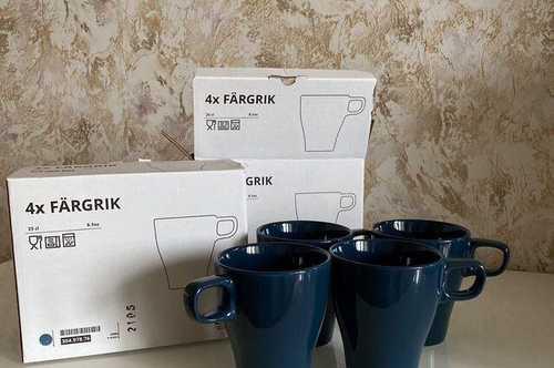 Кружки IKEA икеа новые Фэргрик fargrik 4 шт кружка
