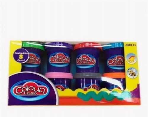 Пластилин для лепки colour dough 8цветов