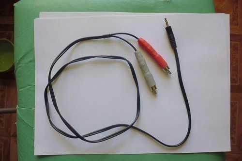 Аудио кабель MiniJack(Male) - 2RCA(Male) 112 см