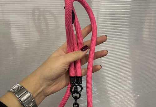 Розовый шнурок для телефона